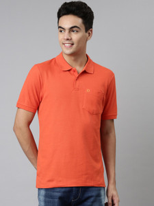 Dixcy Scott Maximus Solid Men Polo Neck Orange T-Shirt - Buy Dixcy ...