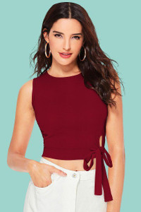 Casual Women Maroon Top Price in India - Buy Casual Women Maroon Top ...