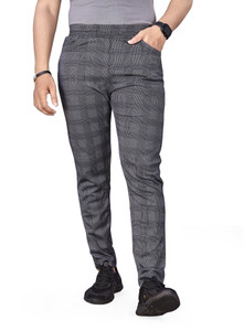 kanth fashion Checkered Men Grey Track Pants - Buy kanth fashion ...