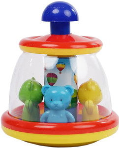 Wembley Teddy Go Round Push Toy for Kids Infants Toddlers & Preschool ...