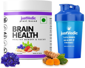justvedic Brain Health Drink Mix - Helps with Skin, Hair, Weight ...