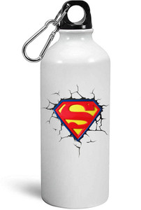 Hokista Super Hero Printed Aluminium Water Bottle Superman Print Bottle ...