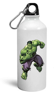 Hokista Avenger Printed Aluminium Water Bottle Hulk Print Bottle for ...