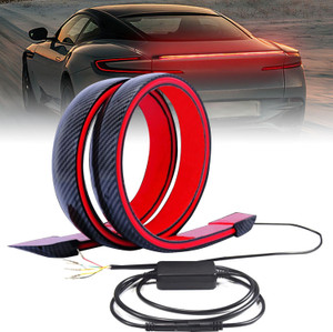 Otoroys Spoiler for Cars Third Brake Light Turn Signal Red LED Strip ...
