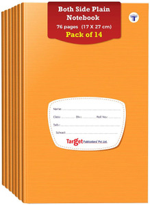 Target Publications Both Side Blank Notebooks for Kids, School & Office ...