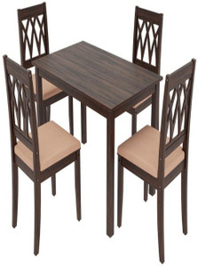 Wakefit Minto Solid Wood 4 Seater Dining Set Price in India - Buy ...