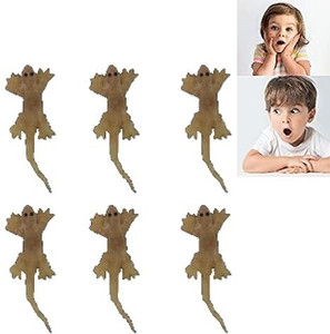 BACHPANKAPYAR RUBBER REALSTIC FAKE LIZARD PRANK TOY GAG TOY (PACK OF 6 ...