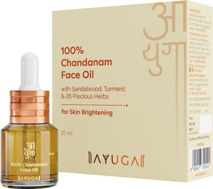 Ayuga 100% Chandanam Face Oil with Sandalwood & Turmeric for Skin ...