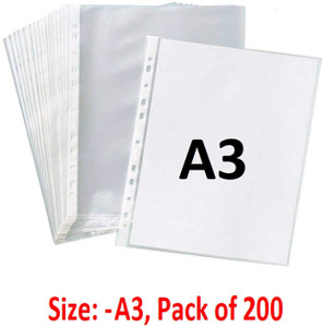 Flipkart.com | SVS A3 Size Document Sleeves 40 Micron Thickness Leaf ...