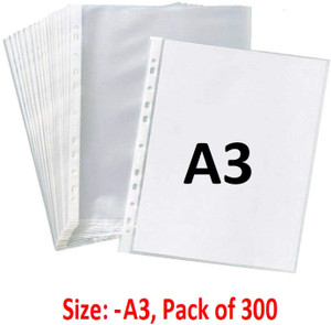 Flipkart.com | SVS A3 Size Document Sleeves 40 Micron Thickness Leaf ...