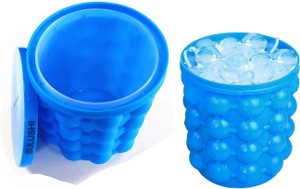 Goodmarts Large 2 in 1 Silicone Ice Bucket & Ice Mold with lid,Silicon ...