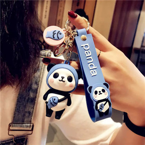 gtrp Cute 3D Panda Keychain With Charm (Blue) Key Chain Price in India ...