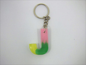 Supoxy Art | Pastel Theme | Letter J | Resin Key Chain Price in India ...