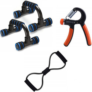 Fitnesstricks Anytime Fitness Combo Of Push Up Stand With Hand Gripper ...