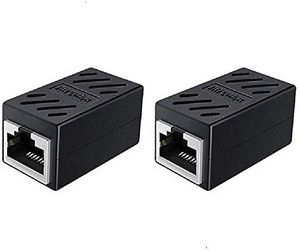 Paruht , Pack of 2, RJ45 Female To Female Ethernet LAN Cable Adapter ...