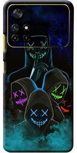 BUGGU The Mask Neon POCO X4 PRO 5G Back Skin Guard, Mi POCO X4 PRO 5G ...