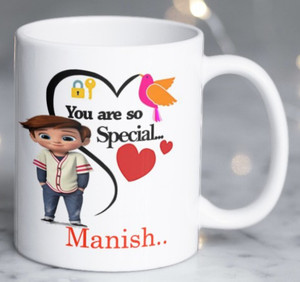 Rosemelt Special Manish Name Design Beautiful coffee mug for Gift ...