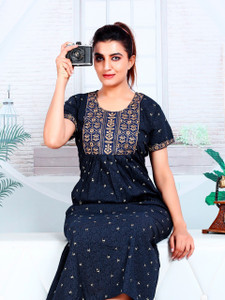 HELLO PARTNER Women Nighty - Buy HELLO PARTNER Women Nighty Online at ...