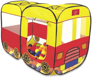 AKAY Pop Up School Bus Play Tent house Tunnel Folding Indoor Outdoor ...