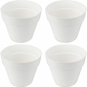 Kraft Seeds Bold Ardhan Round Pots White Plant Container Set Price in ...