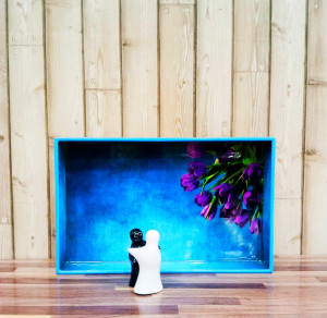 Style My Home Designer Glossy Tray with Salt N Pepper Sprinkler Set ...