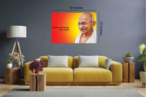 Famous Personality Gandhi Ji Wall Sticker Poster|Mahatma Gandhi Wall ...