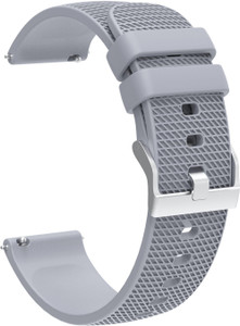 Epaal 19mm/18mm Universal Silicone Strap with Dash Texture and Metal ...