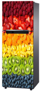 Sticker Wall 60 cm Fruits Fridge Self Adhesive Sticker (Pack of 1) Self ...