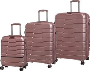 It Luggage Prosperous 2379 Metallic Pink Expandable Hardsided Trolley ...