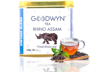 Goodwyn Rhino Assam, Ultimate Whole Leaf (Orthodox) Black Tea, 100 ...