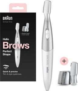 Braun FG1106 Eyebrow Mini Precision Trimmer,Brow Trimming, Styling ...