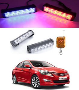 RKPSP 12V/6LED Police Light Blue/Red with Remote Police Flash Light For ...