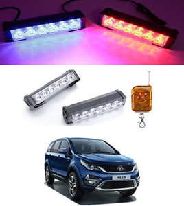 MATIES 12V/6LED Police Light Blue/Red with Remote Police Flash Light ...