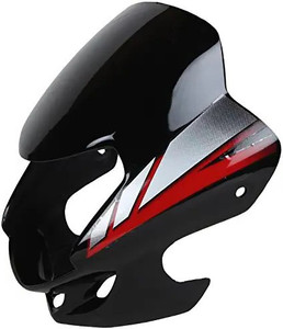 Septra HF DELUXE BLACK RED STK Visor Bike Headlight Visor Price in ...