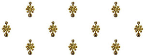 Comet Busters Beautiful Handcrafted Golden Bindi (BV879) Forehead Gold ...