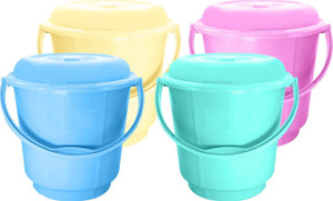 Wonder Plastic Prime Bucket 25 LT With Lid For Home&Kitchen,4 Pc,25 Ltr ...