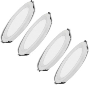 Panasonic LED PANEL LIGHT PC ROUND 6W 6500K (Pack of 4) Recessed ...