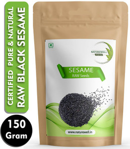Naturewell Organics Black Sesame Seeds | Kaale Til | Kali Till | Sesame ...