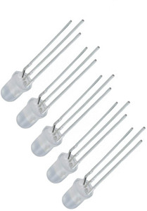 INVENTO 5 mm 3pin 3V RG Bi-Colors Common Cathode LED Diodes Diffused ...