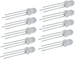 INVENTO 50pcs 5mm 3pin 3V RG Bi-Colors Common Cathode RG LED Diodes ...