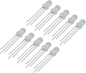 INVENTO 10pcs 5mm 3pin 3V RG Bi-Colors Common Cathode RG LED Diodes ...
