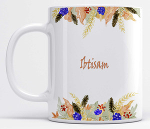 LOROFY Name Ibtisam Printed Floral Vertical Ceramic Coffee Mug Price in ...