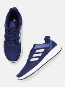 ADIDAS ADIDAS Men Navy Blue White Flydoot Woven Design Running Shoes ...