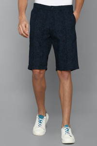 Allen Solly Printed Men Dark Blue Regular Shorts - Buy Allen Solly ...
