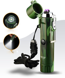 play run ™3 In 1 Explorer Army Green Device Compass Sealed Flashlight ...