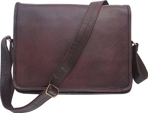 Viata 14 inch Laptop Messenger Bag Brown - Price in India | Flipkart.com