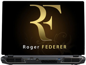 SkinShack Roger Federer Golden Logo Laptop Skin Vinyl Laptop Decal 12.1 ...