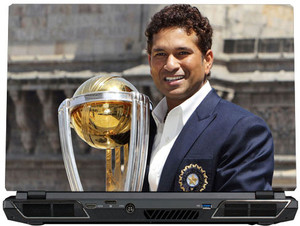 SkinShack Sachin Tendulkar World Cup Laptop Skin Vinyl Reusable Laptop ...