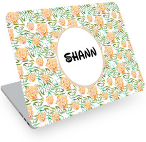 Posterchacha Shann Name Floral Design Laptop Skin Vinyl Laptop Decal 14 ...