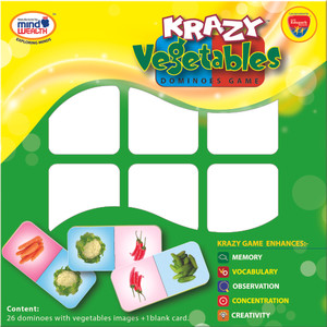 Mind Wealth Krazy Vegetables Dominoes Game Price in India - Buy Mind ...